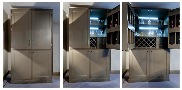 Taupe and Blue Contemporary Lounge - Furnished by Anna